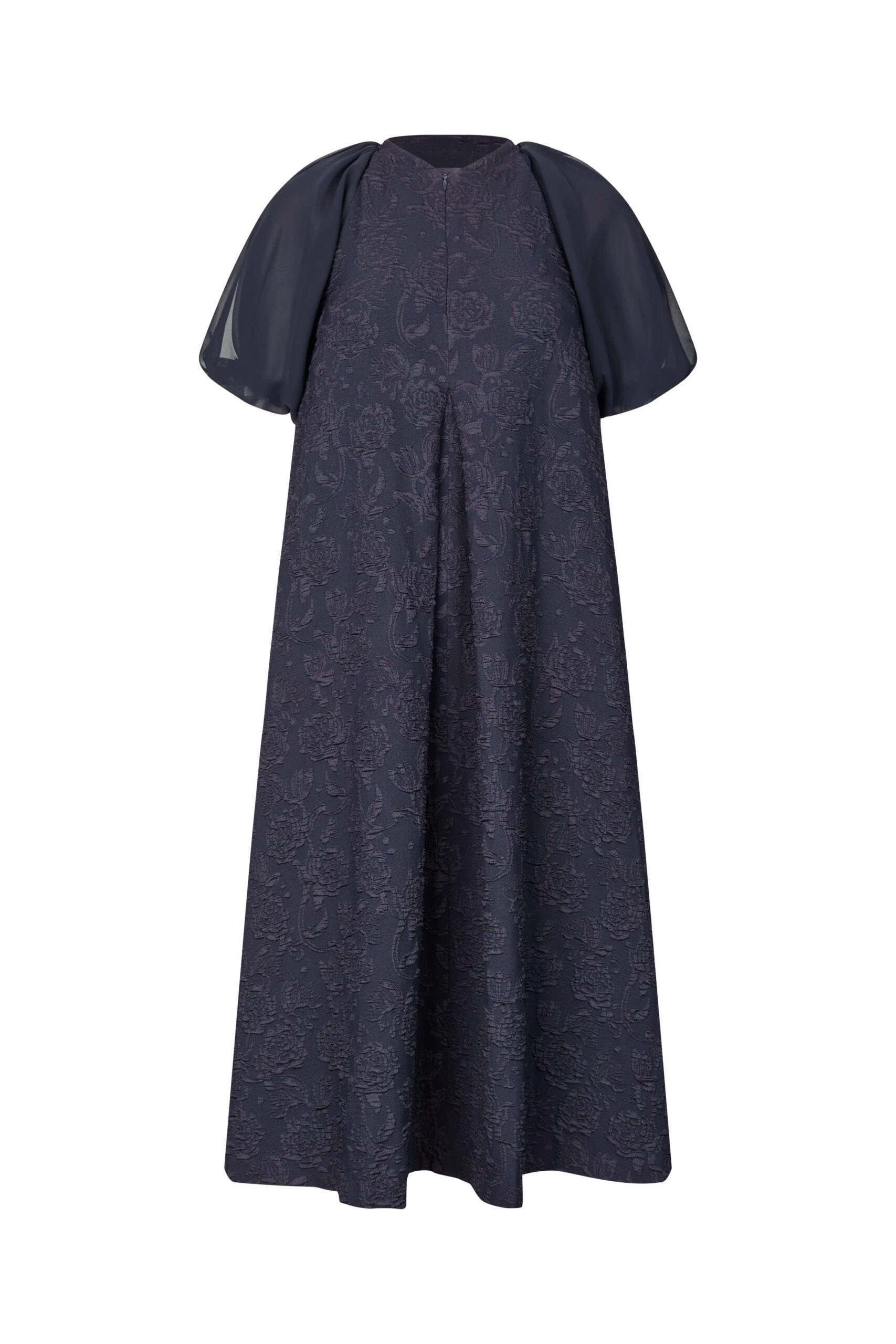 2446 Sheer GGT, Balloon Sleeve Midi Dress – Skálkur